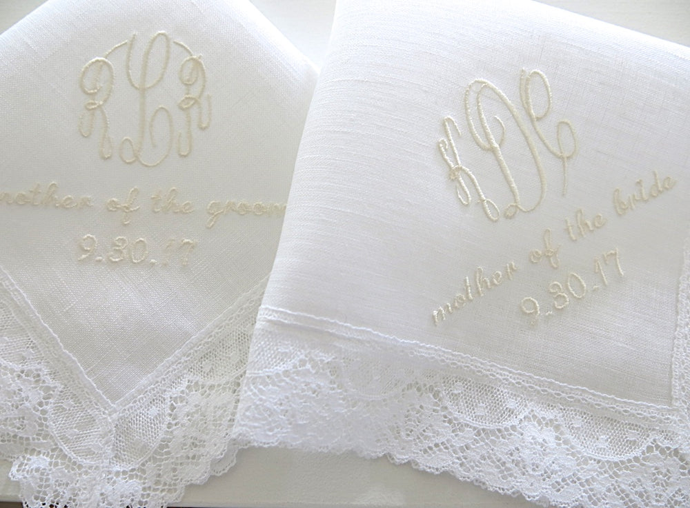 Loveliest Wedding Handkerchief/Personalized Wedding Handkerchief
