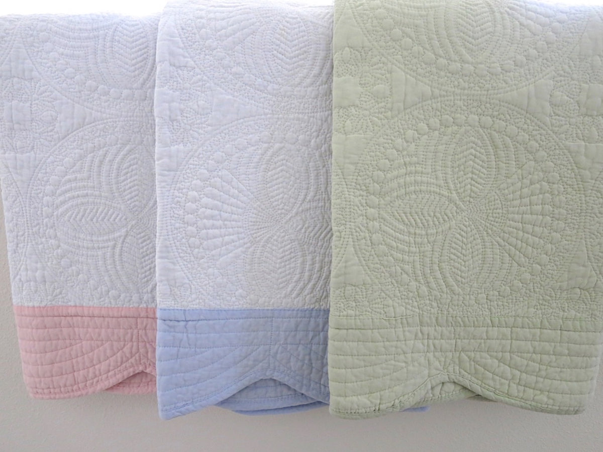 Baby Quilt-Pastel Color Collection | Linen Whites